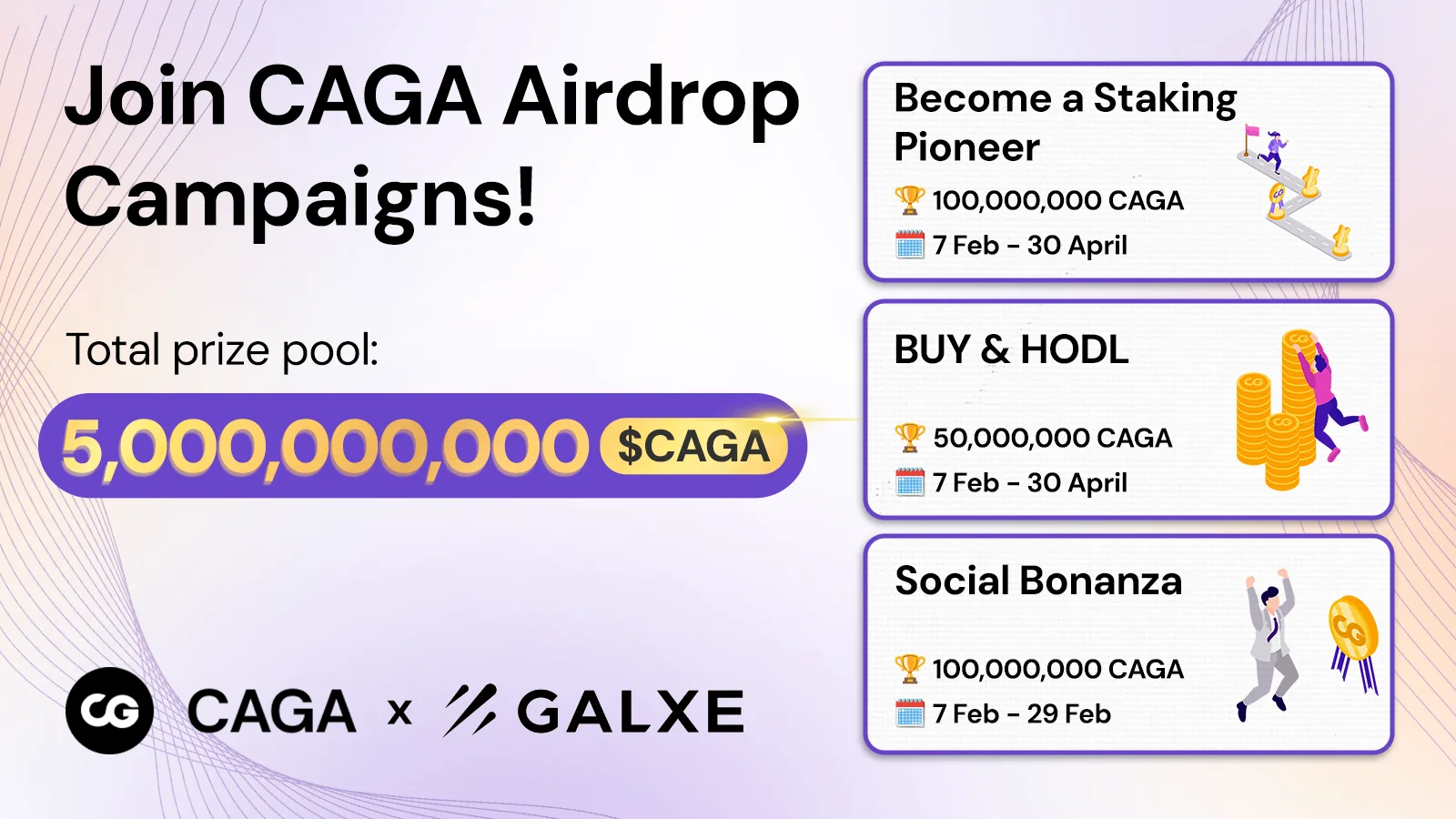 CAGA Airdrop of 2024 » Claim free CAGA Tokens » freeairdrop.io